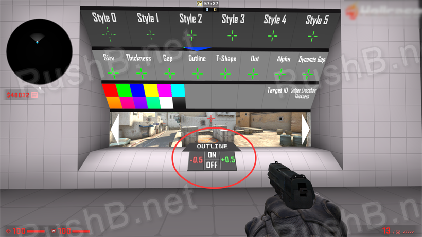 CSGO准星设置地图CROSSHAIR GENERATOR使用教程-CSGO RushB中文网