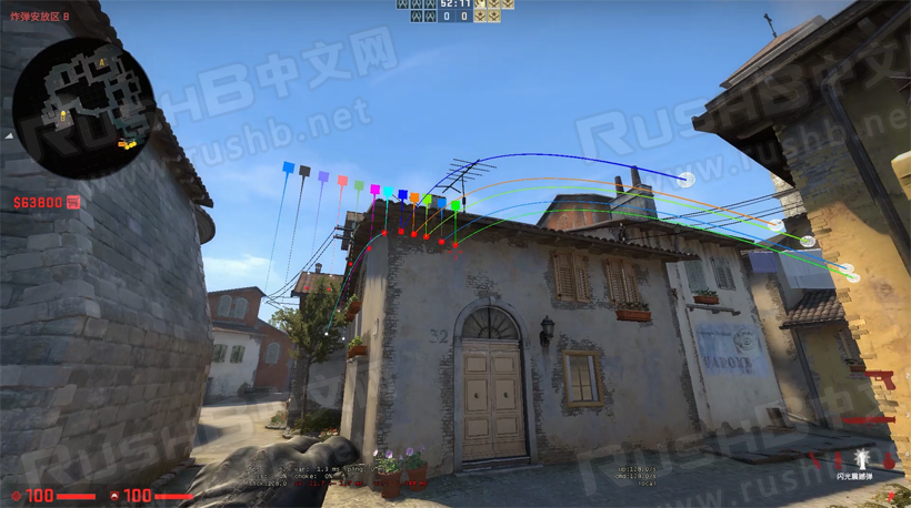 新控制台指令手雷轨迹实时预览、冻结轨迹、还原最后一次投掷使用方法-CSGO RushB中文网