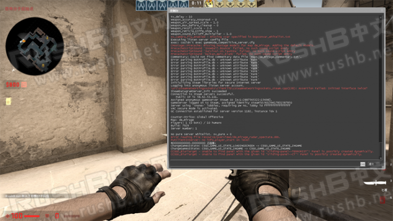 CSGO：设置启用并打开控制台-CSGO RushB中文网